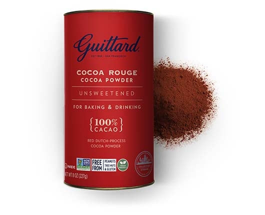 Cocoa Rouge Unsweetened Cocoa Powder 100% Cacao 227g Can – Guittard ...